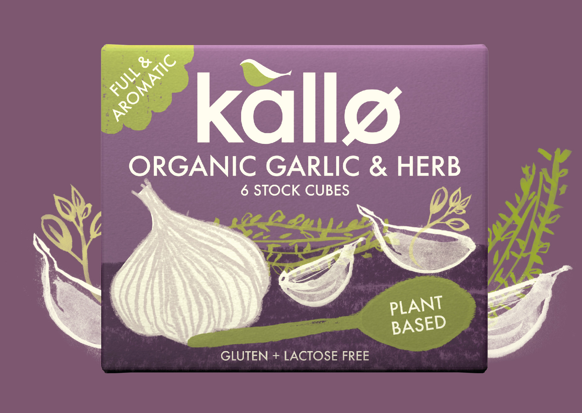 Organic Garlic & Herb Stock Cubes – Kallo