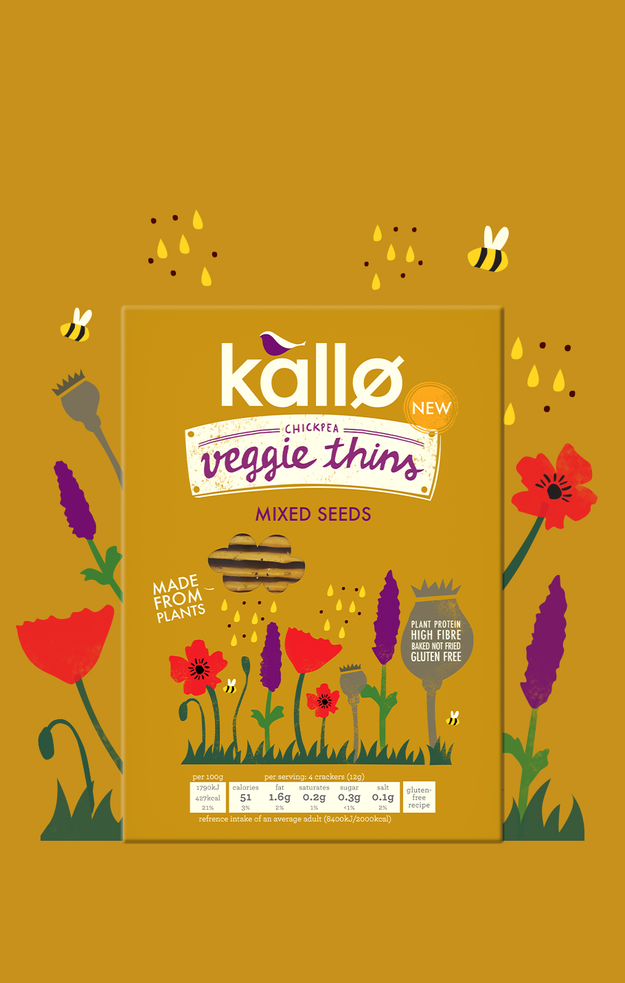 Mixed Seeds Veggie Thins – Kallo