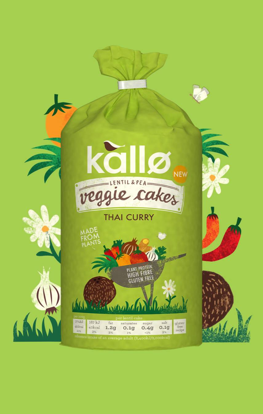 Thai Curry Veggie Cakes – Kallo